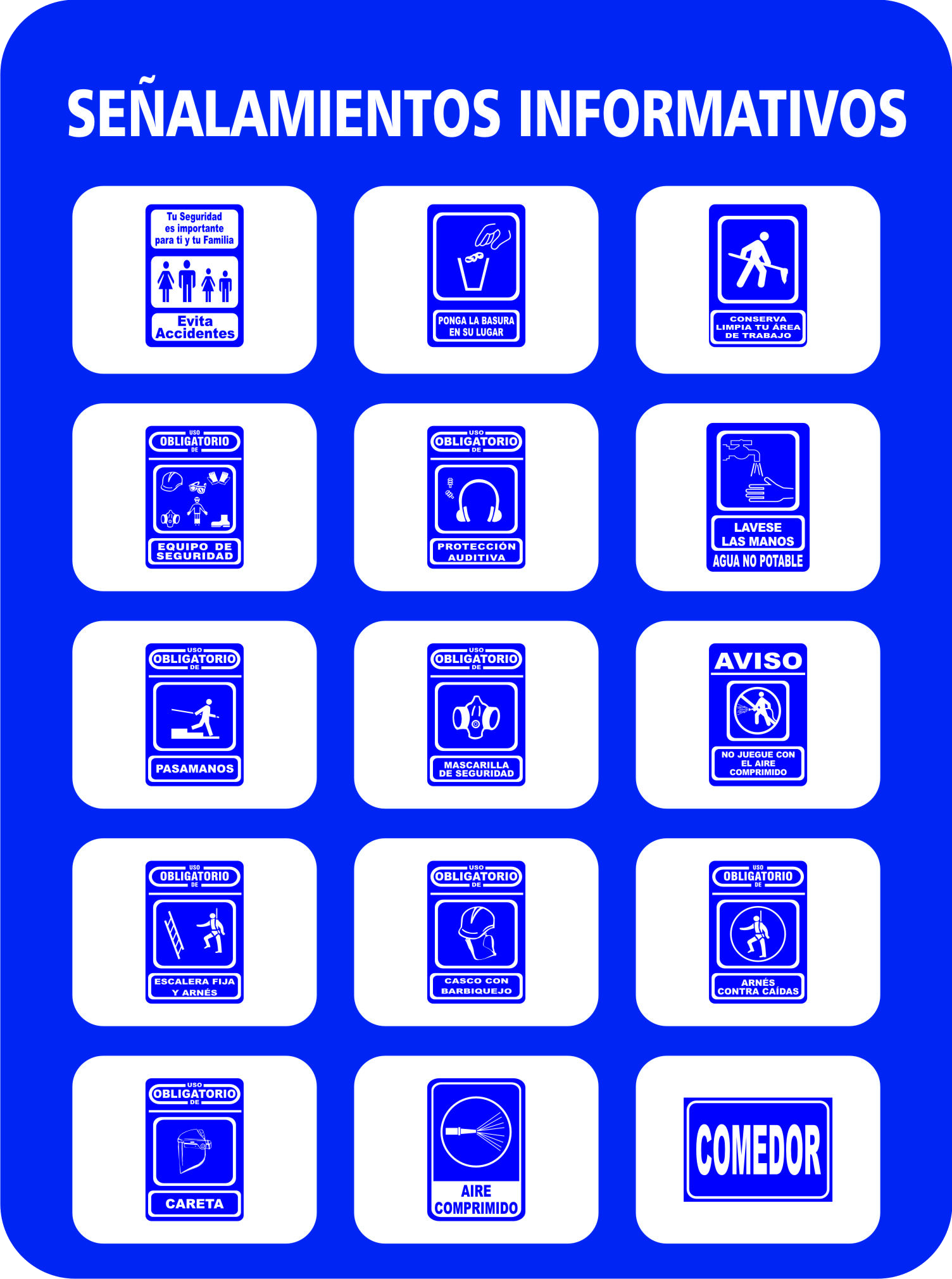 Señaletica - Equipos de Seguridad del Centro SA de CV